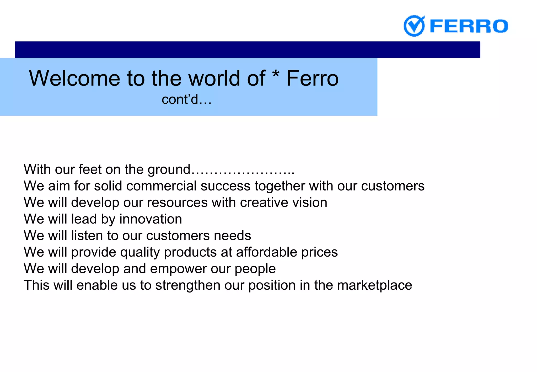 Ferro Powder Coatings Presentation | PPS