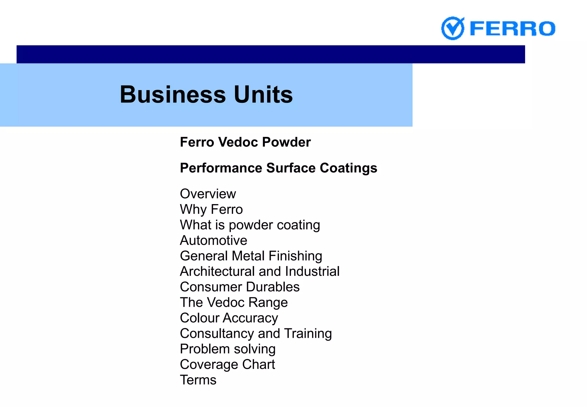 Ferro Powder Coatings Presentation | PPS