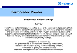 Ferro Powder Coatings Presentation | PPS