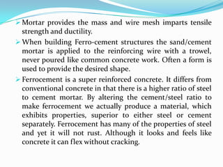 Ferrocement ppt | PPTX