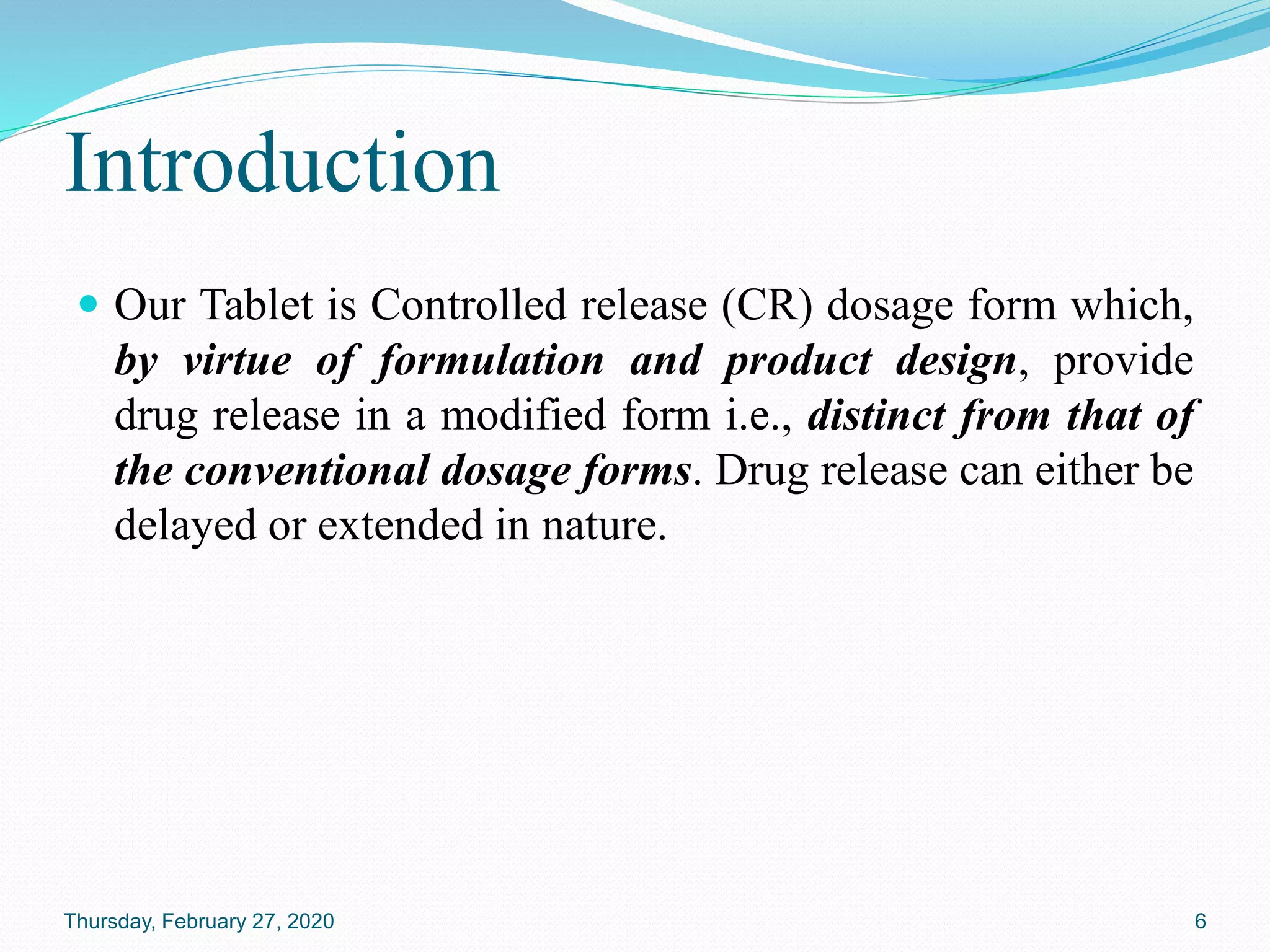 Ferrous with combination - controlled Release Formulations | PPT