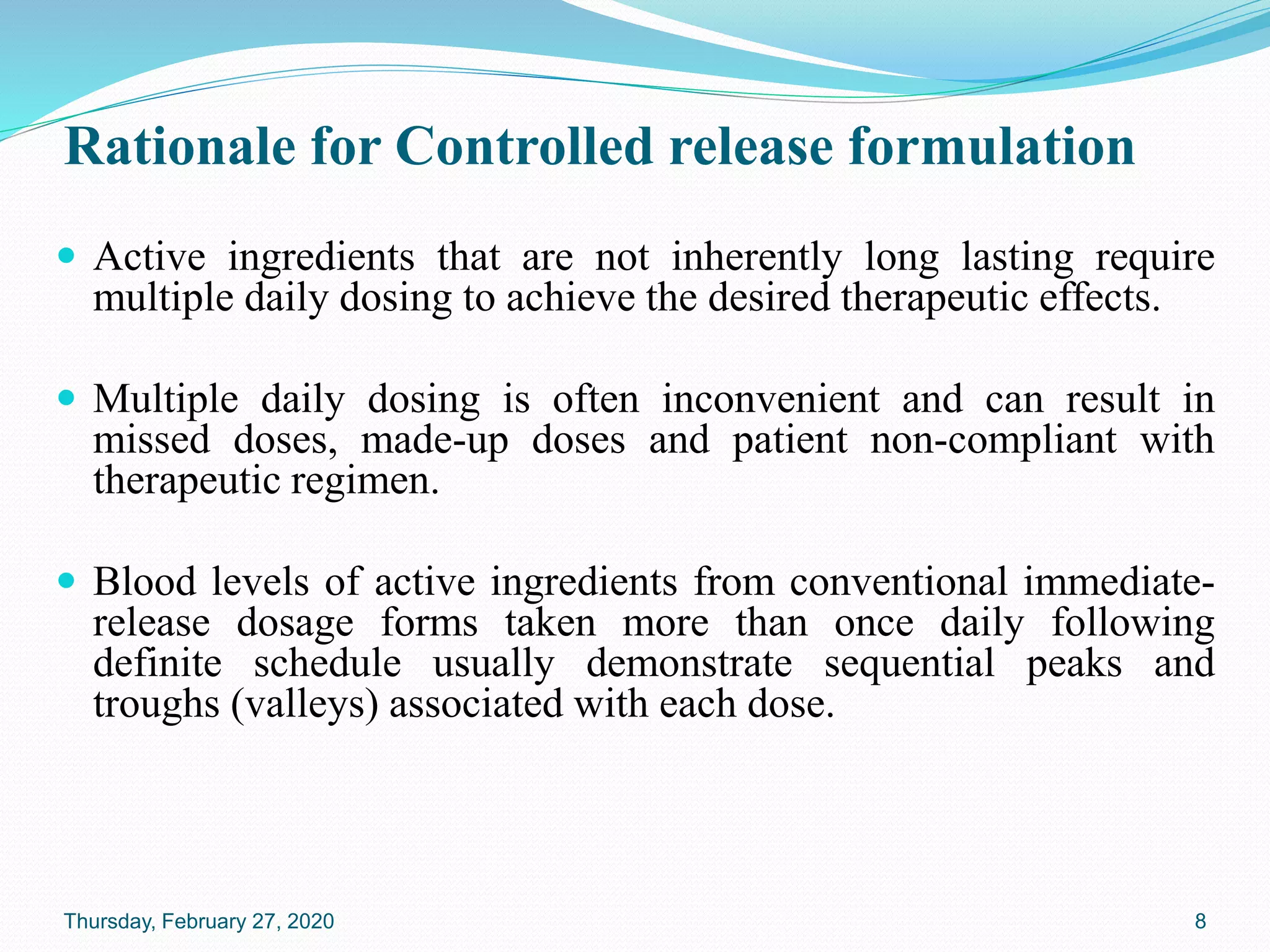 Ferrous with combination - controlled Release Formulations | PPT