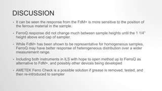 Ferrous debris measurement in greases | PPT