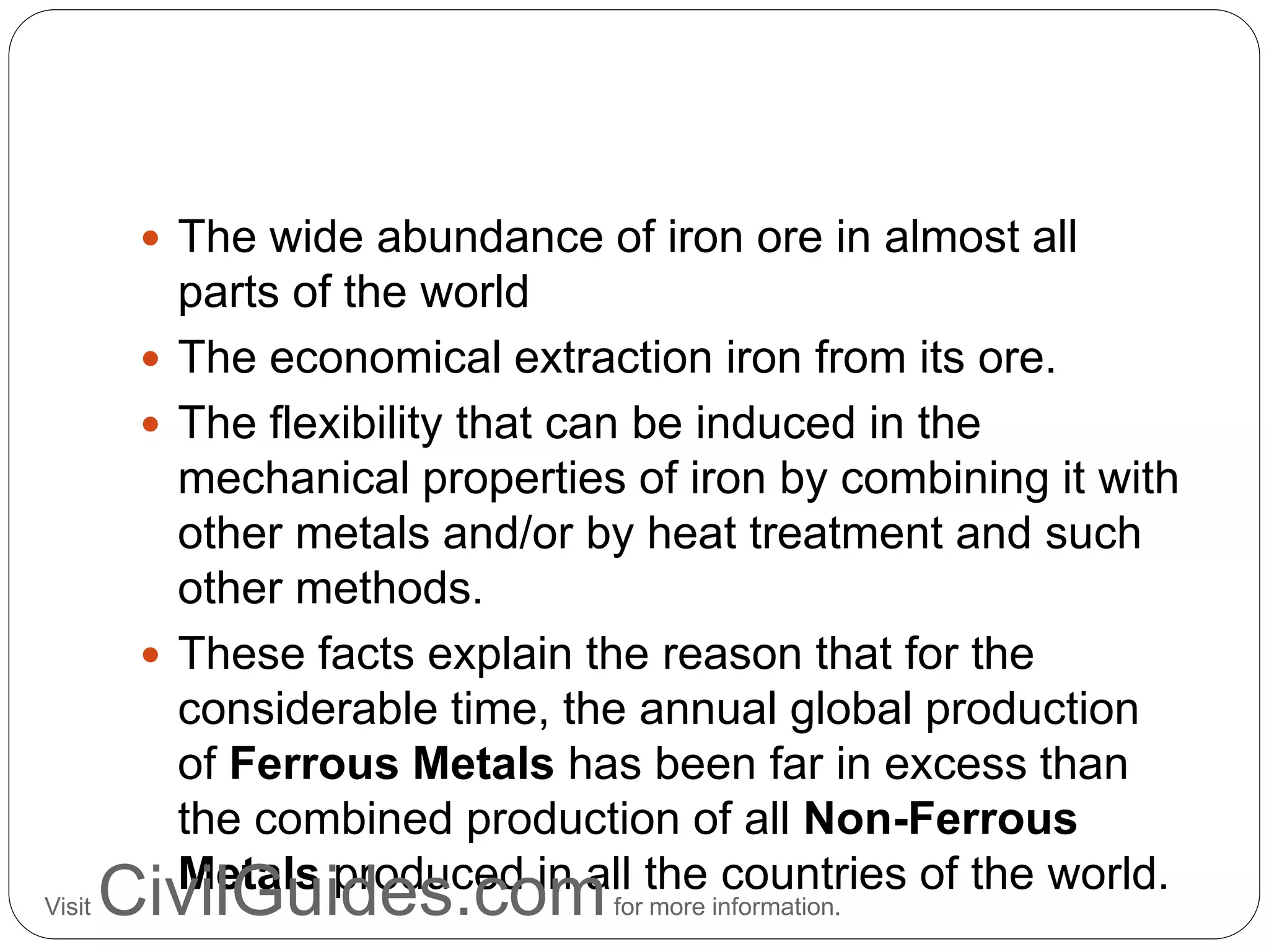 What is Ferrous metals. | PPT