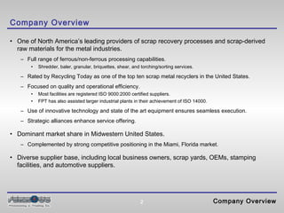 Ferrous processing and trading scrap metal recycling | PPT
