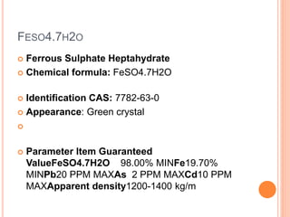 Ferrous sulfate hepta | PPTX