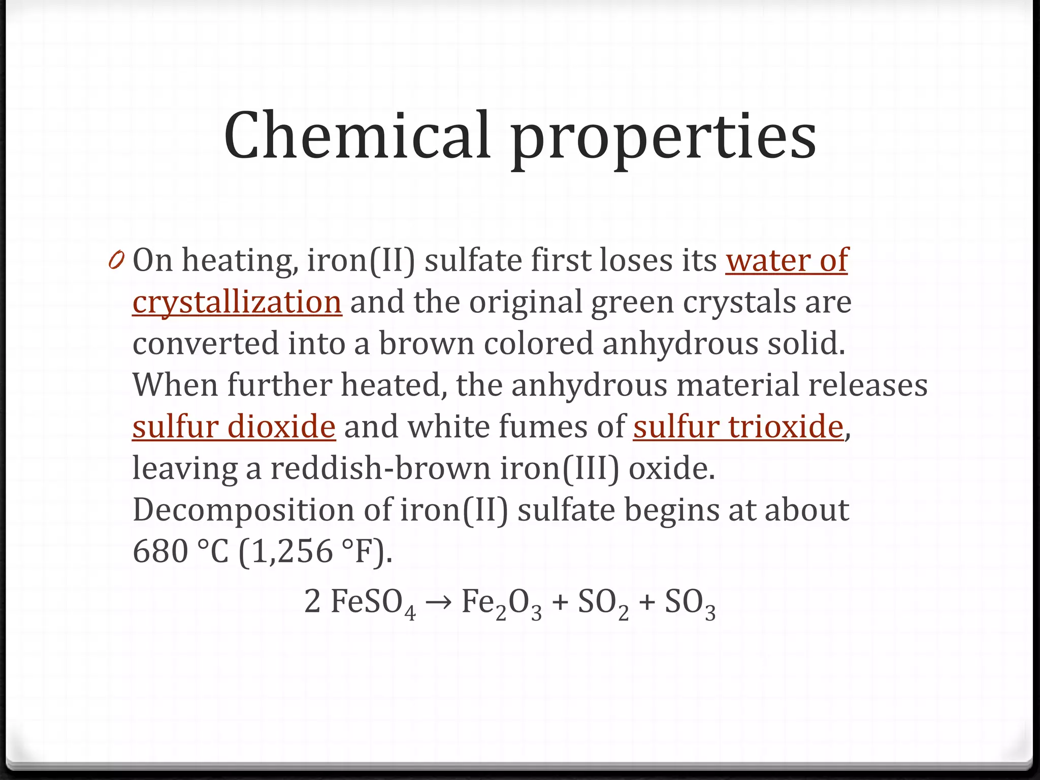Ferrous sulphate | PDF