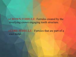 Ferrule 3 | PPTX