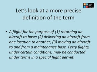 Ferry flights | PPTX