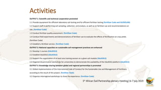 Fert code infa project presentation for 5th af-sp meeting | PPTX