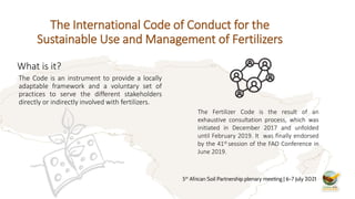 Fert code infa project presentation for 5th af-sp meeting | PPTX