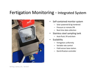 Fertigation Monitoring - IoT Proof of Concept | PPT