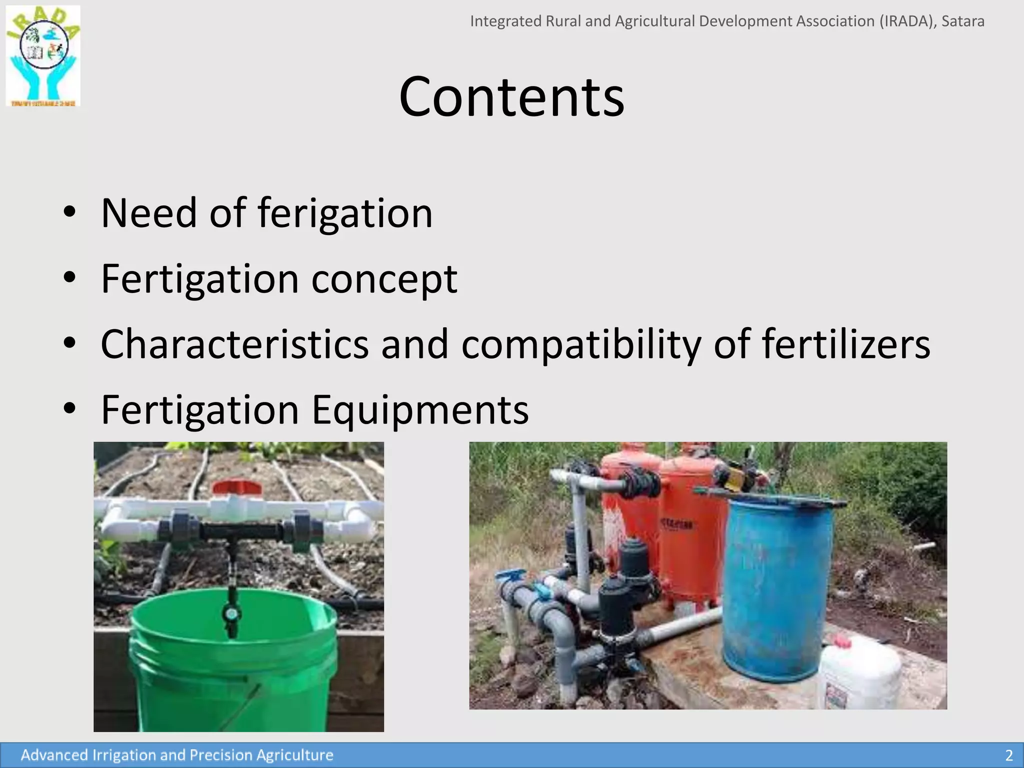 Fertigation system | PPTX