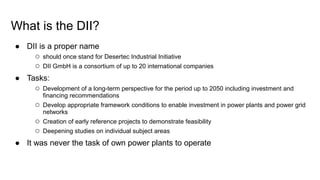 Presentation on energy production in the Sahara | PPT