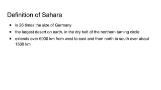 Presentation on energy production in the Sahara | PPT