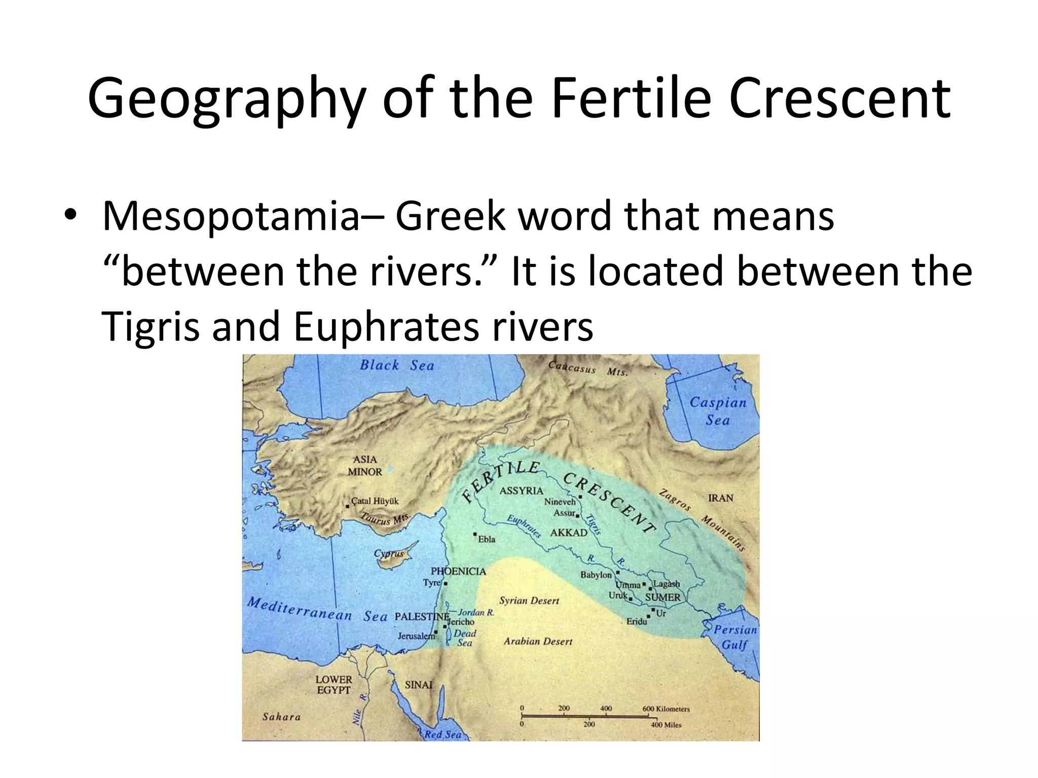 Fertile Crescent/ Mesopotamia Vocabulary | PPTX