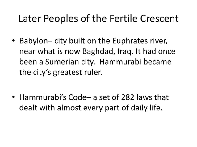 Fertile Crescent/ Mesopotamia Vocabulary | PPTX