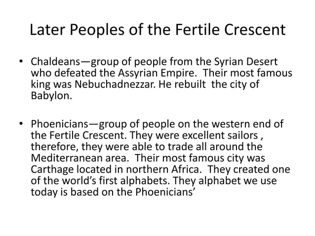 Fertile Crescent/ Mesopotamia Vocabulary | PPTX