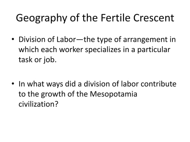 Fertile Crescent/ Mesopotamia Vocabulary | PPTX