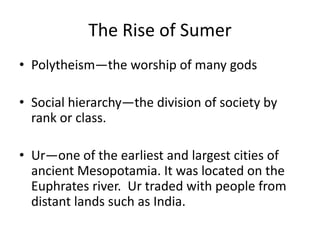 Fertile Crescent/ Mesopotamia Vocabulary | PPTX