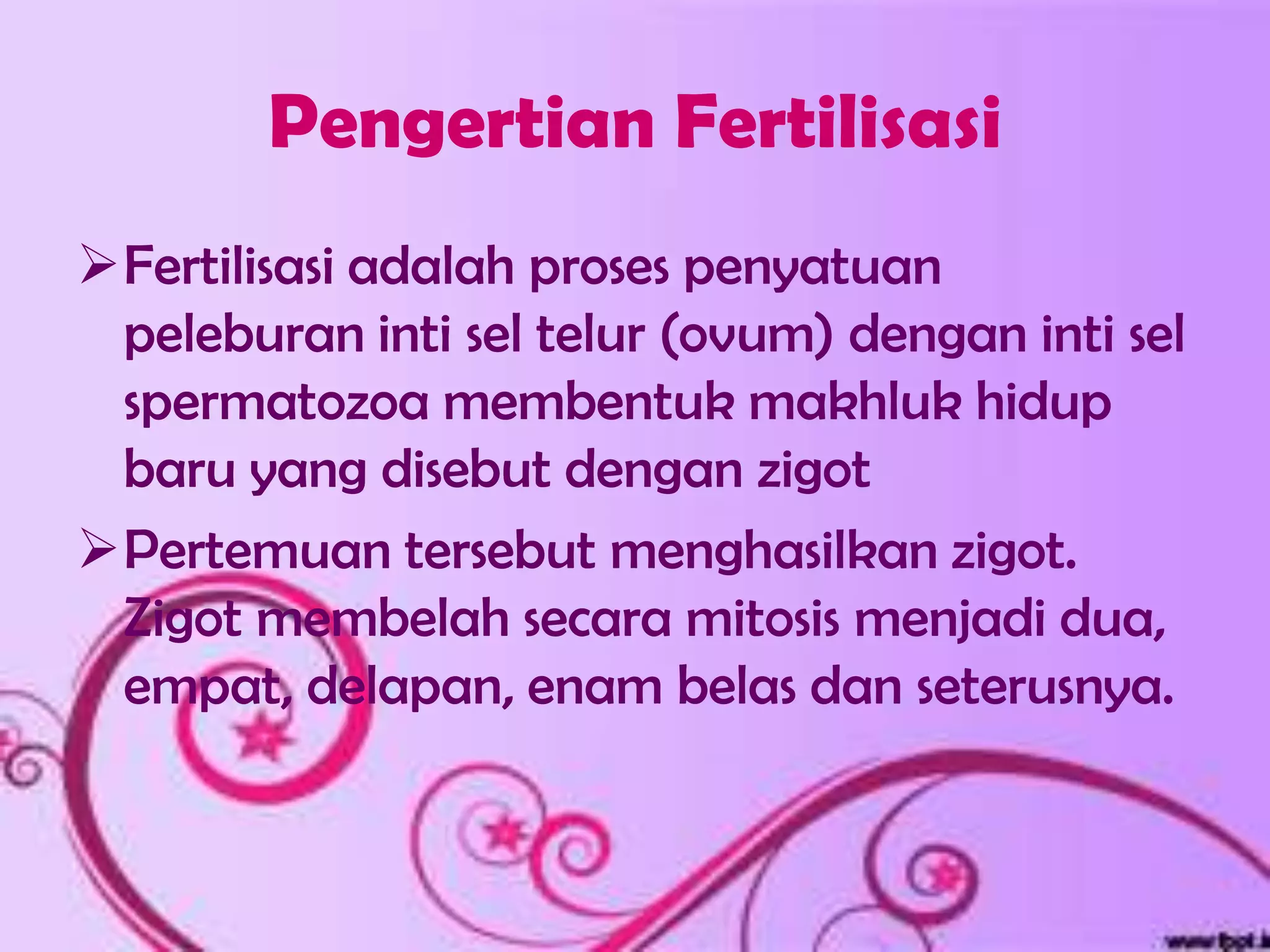 Fertilisasi dan nidasi | PPTX