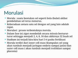 Fertilisasi, Embrigenesis dan organogenesis.ppt