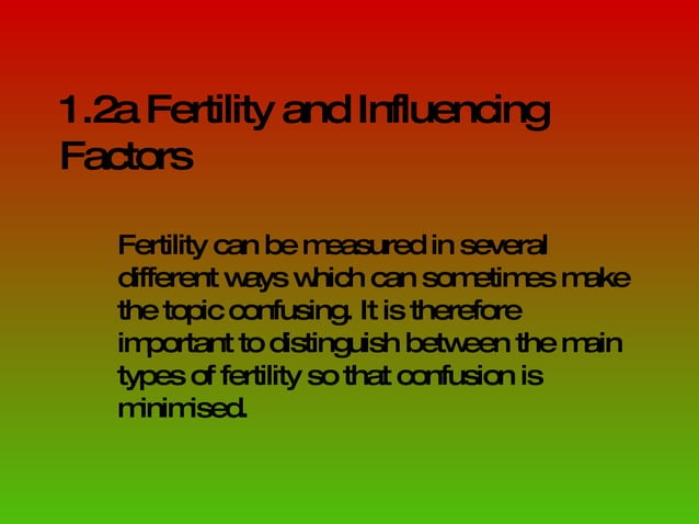 Fertility | PPT | Infertility | Reproductive Health