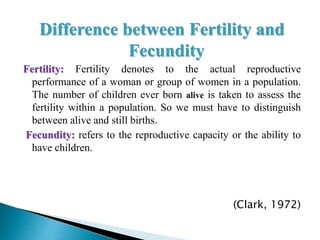 Fertility is a topic of Population Geography | PPT