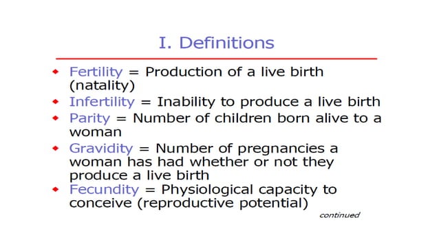Fertility and determinants | PPTX