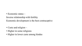 Fertility and determinants | PPTX