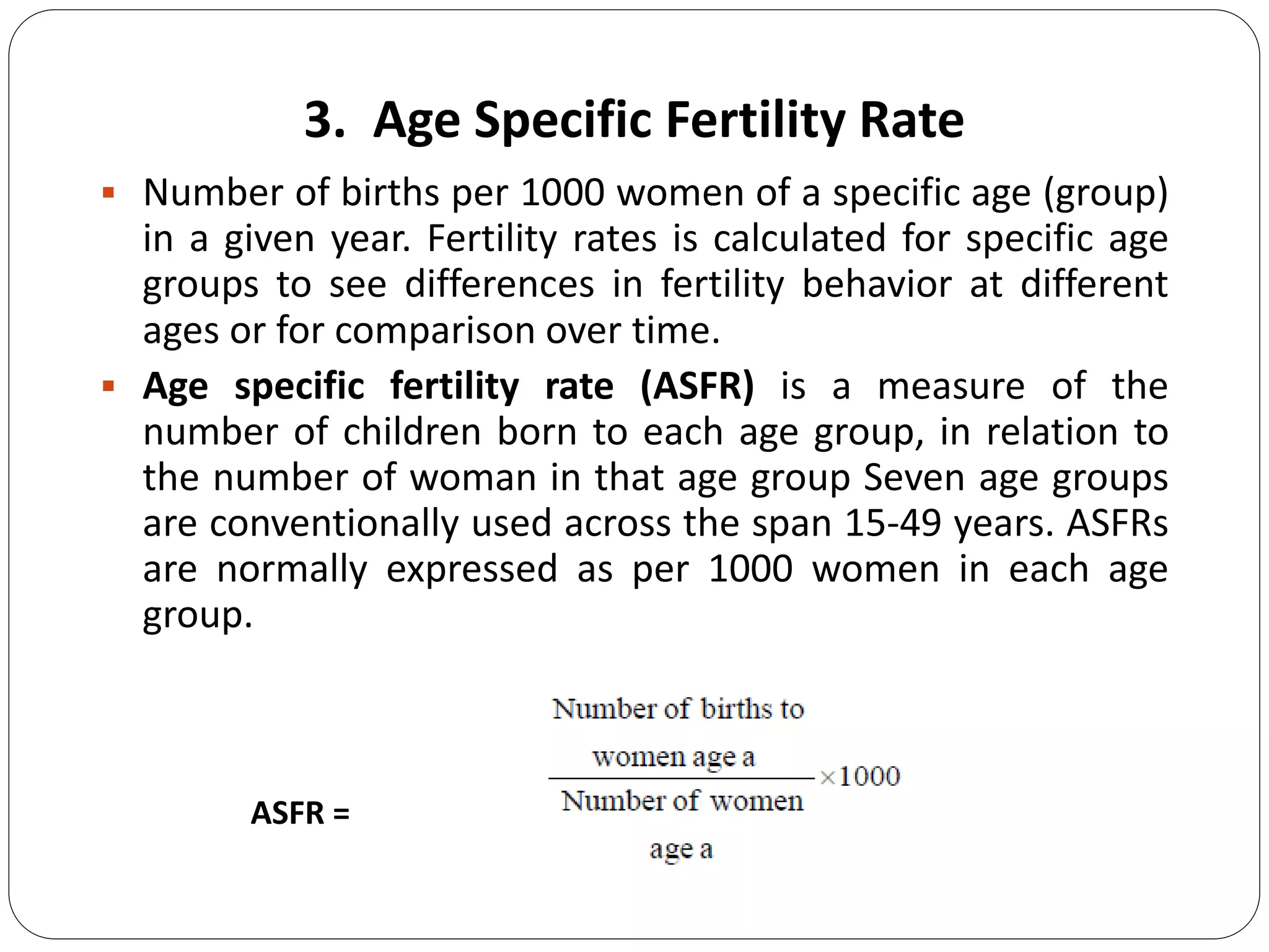 Fertility and its indicators | PPTX