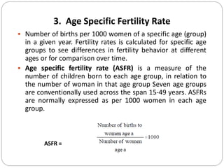 Fertility and its indicators | PPTX