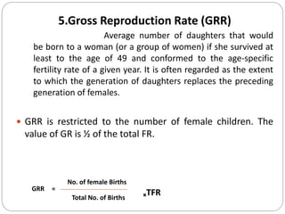 Fertility and its indicators | PPTX