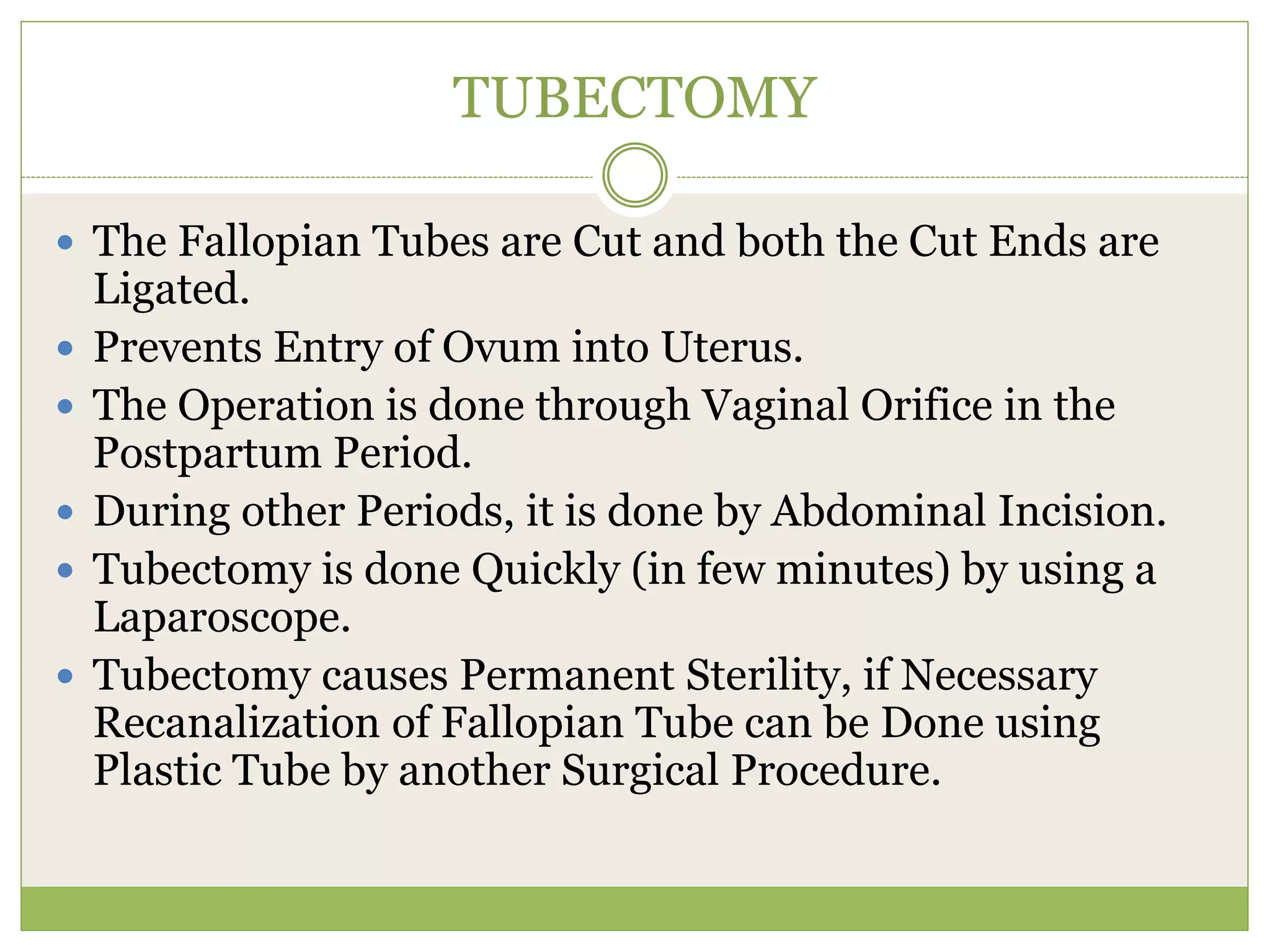 Fertility Control | PPTX