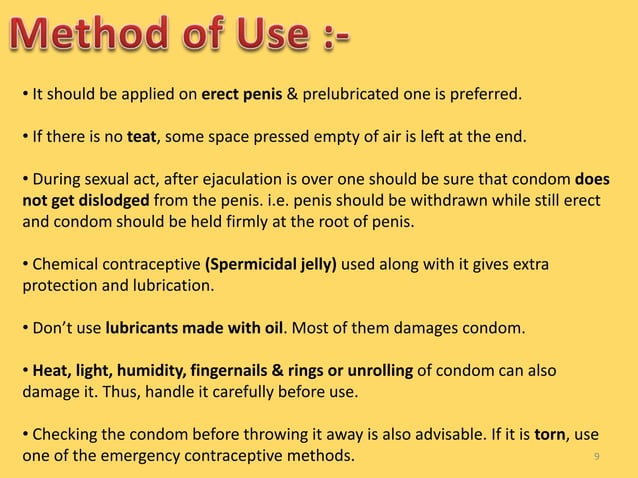 Fertility control (Contraception) | PPTX