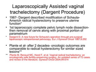 Fertility preservation in Cancer Cervix | PPT