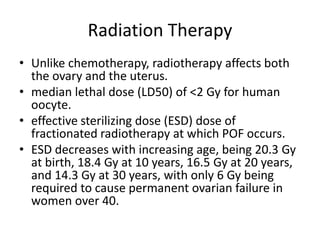Fertility preservation in cancer patients | PPTX