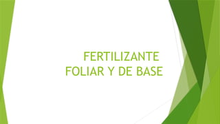 fertilizante de suelos y nutricion vegetal 1.pptx
