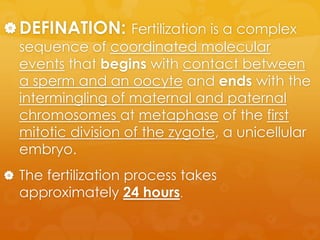 Fertilization | PPT