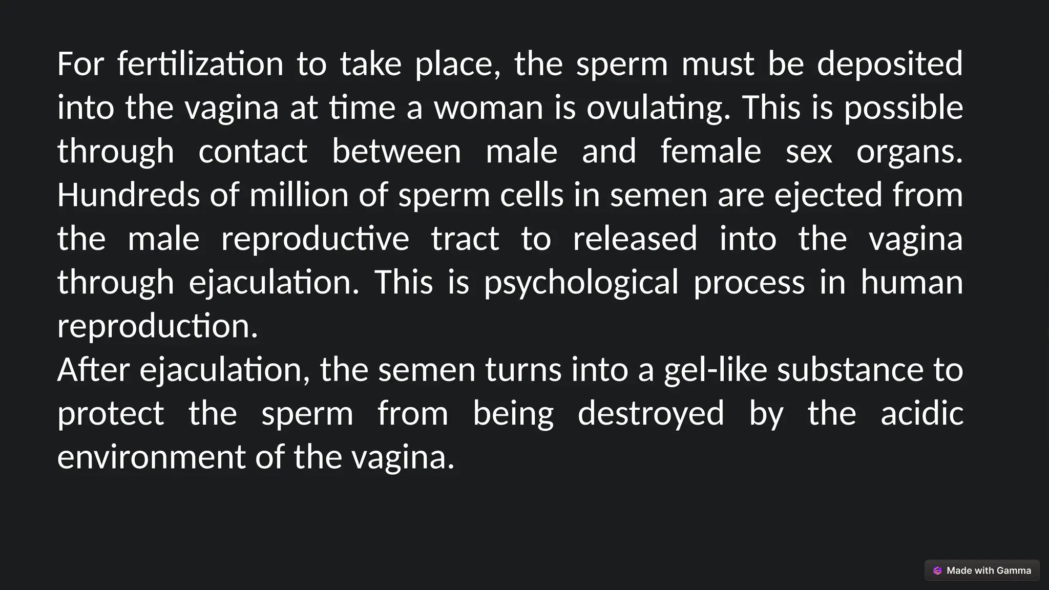 FERTILIZATION IN HUMAN REPRODUCTIVE SYSTEM | PPTX
