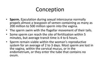 Fertilization and development of conceptus | PPTX