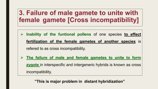 Fertilization barriers and chromosomal manipulation | PPTX