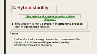 Fertilization barriers and chromosomal manipulation | PPTX