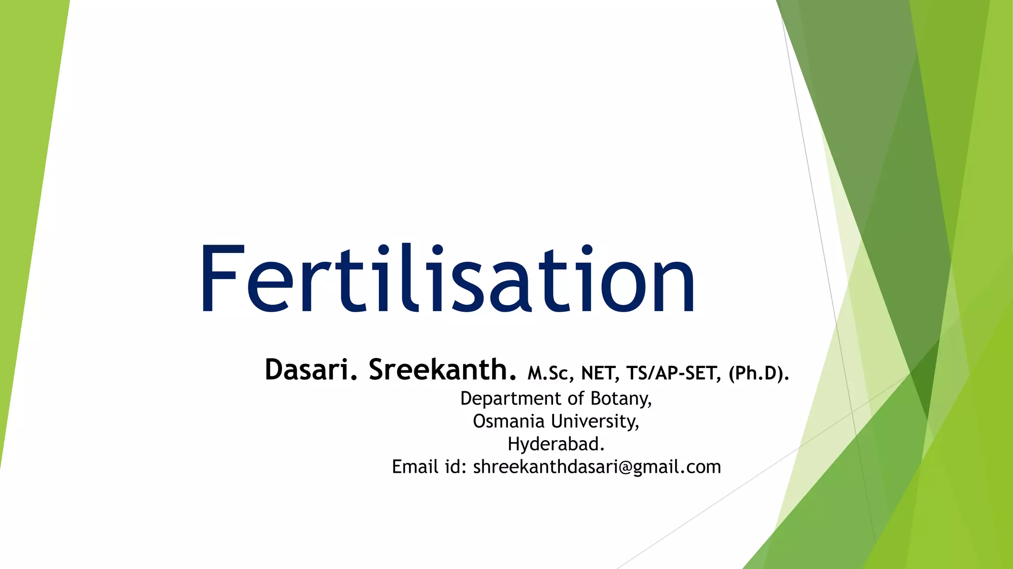 Fertilization in plants ( Double fertilization, syngamy, triple fusion ...