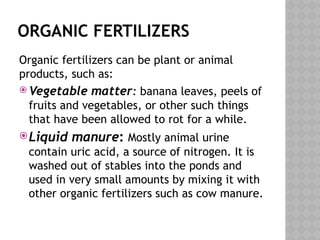 Fertilization of Fish ponds (Types/forms of Fertilizers, Method).pptx