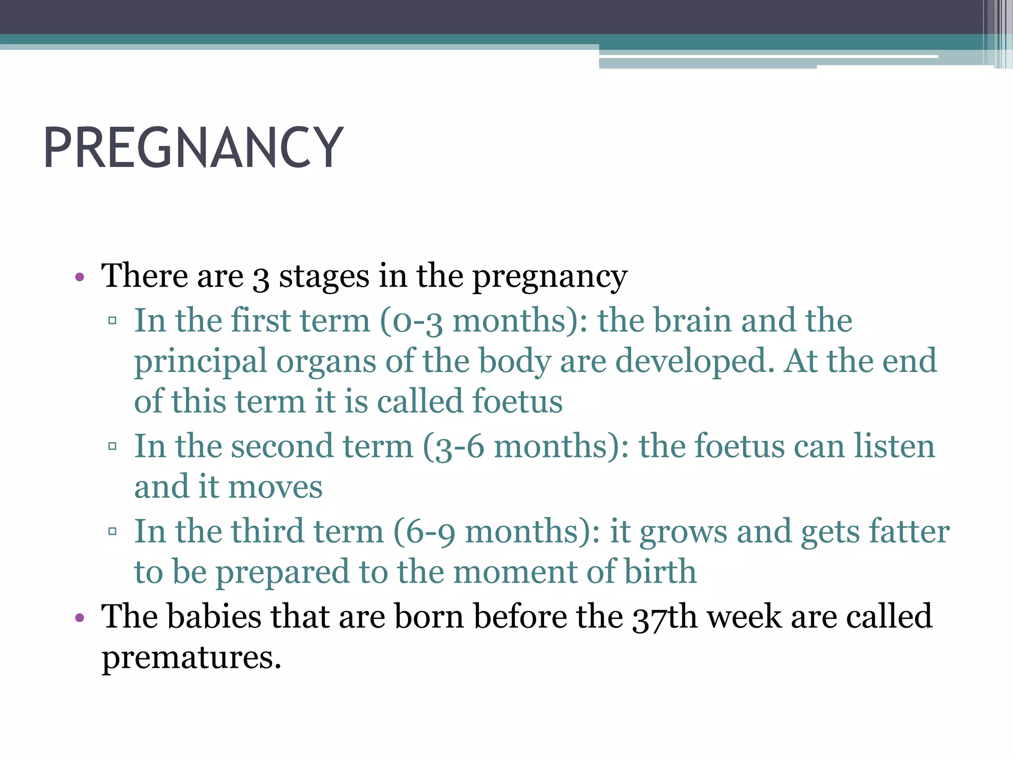 Fertilization, pregnancy and birth | PPTX