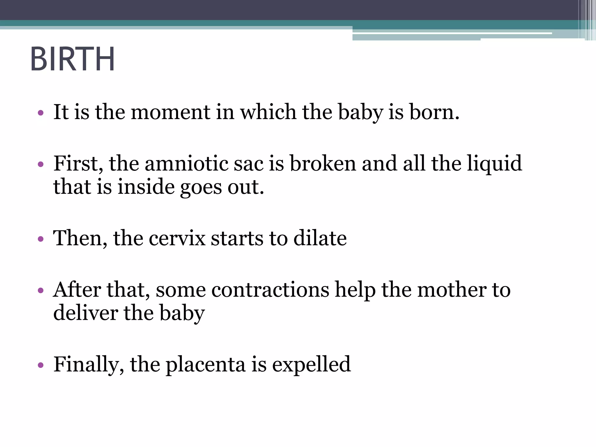 Fertilization, pregnancy and birth | PPTX