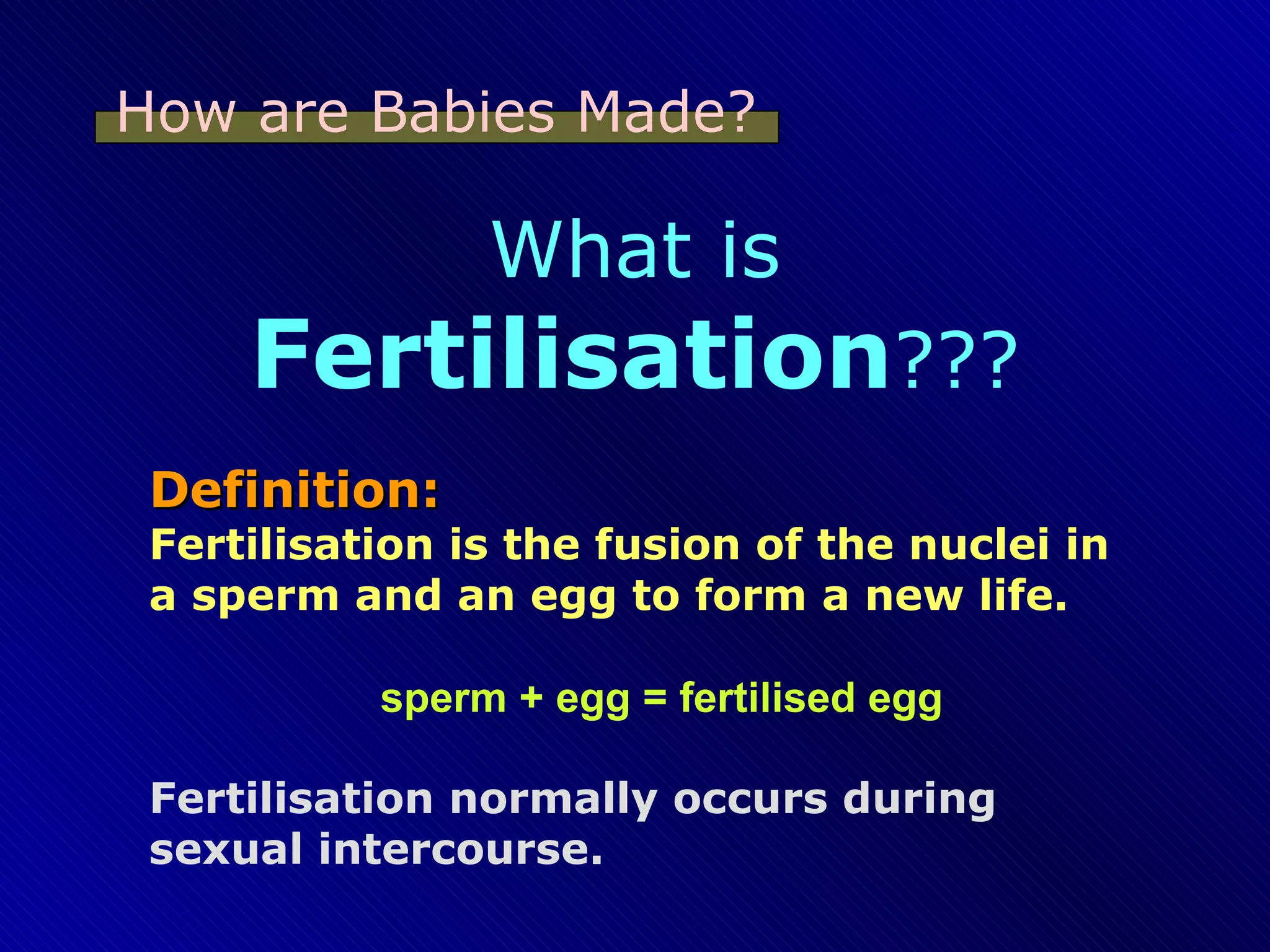 Powerpoint slides on Fertilization | PPT