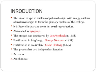 Fertilization fro the graduation Students | PPT