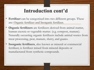 Fertilizer ındustry | PPTX